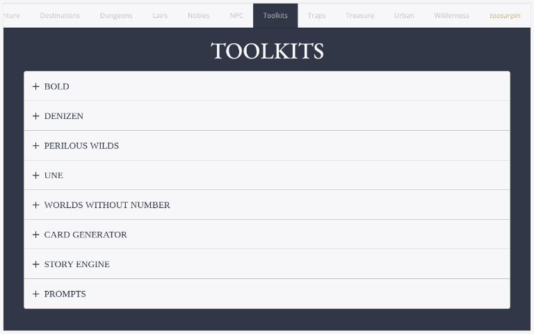 Toolkits ― Perchance Generator