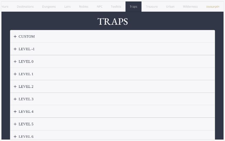 Traps ― Perchance Generator