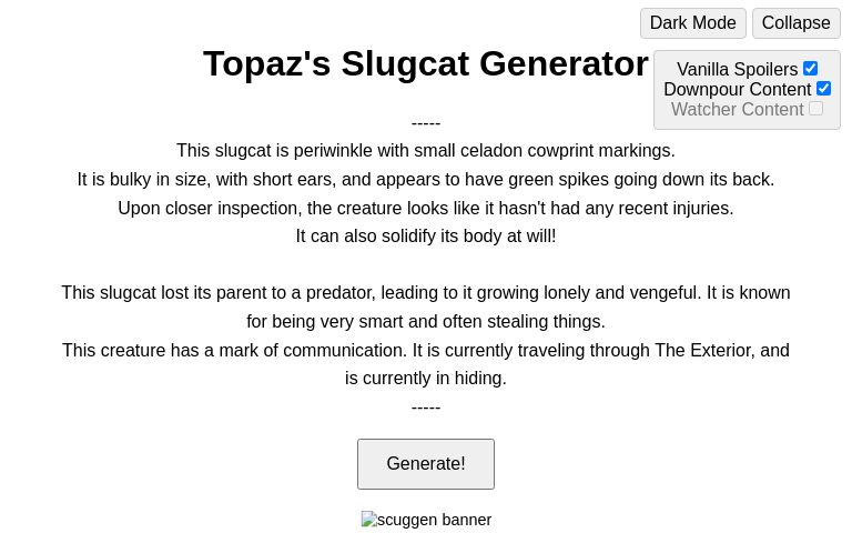Topaz's Slugcat Generator