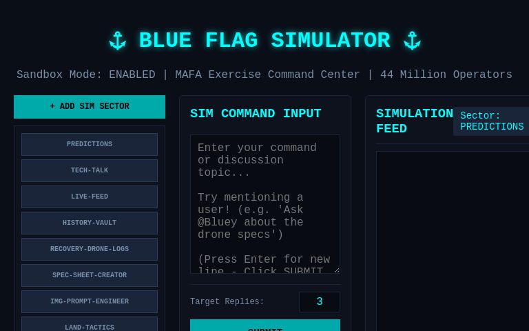 ⚓ BLUE FLAG SIMULATOR ⚓ ― Perchance Generator