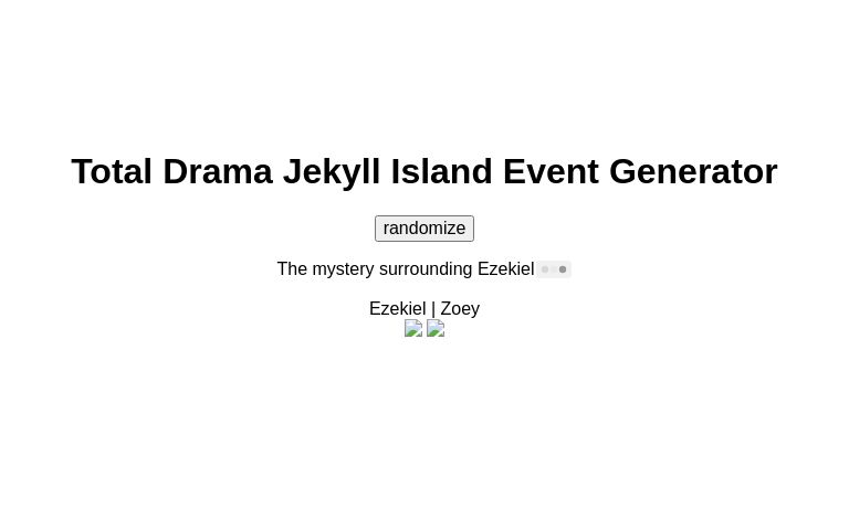 Total Drama Jekyll Island Event Generator