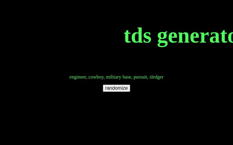 tds generator