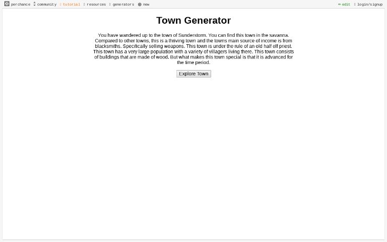 Town Generator