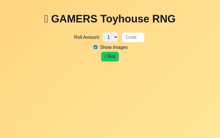 🎲 GAMERS Toyhouse RNG ― Perchance Generator
