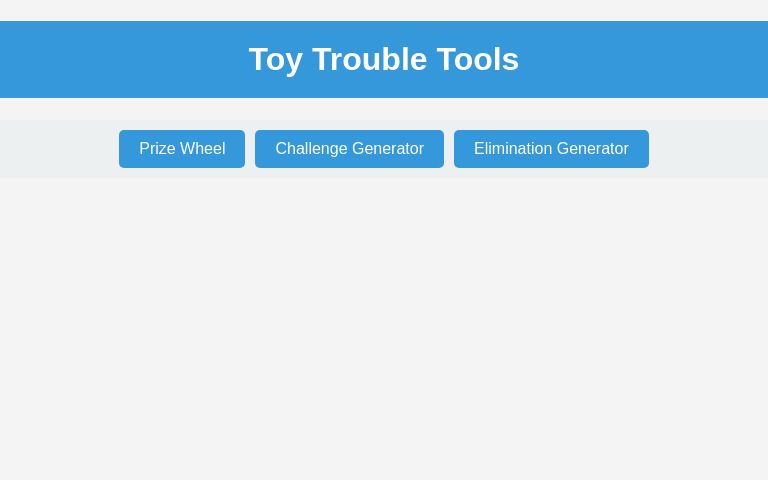 Toy Trouble Tools ― Perchance Generator
