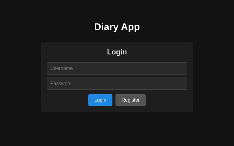 Diary App ― Perchance Generator