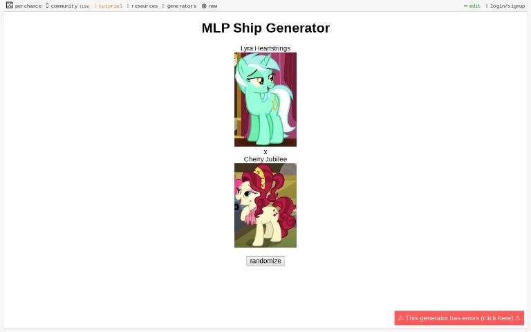 MLP Ship Generator