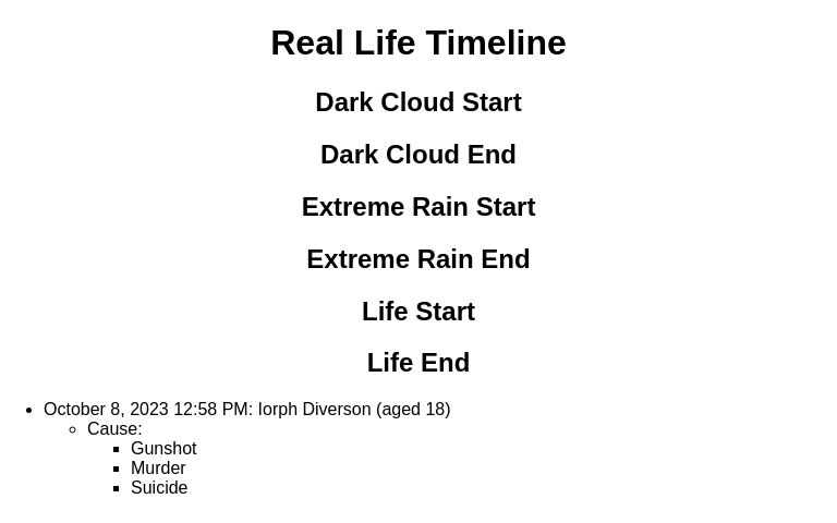 Real Life Timeline ― Perchance Generator