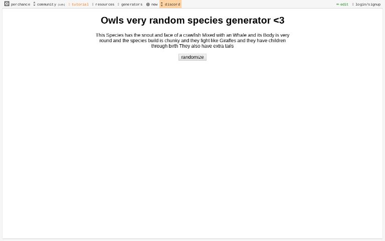 Recently Updated Generators ― Perchance