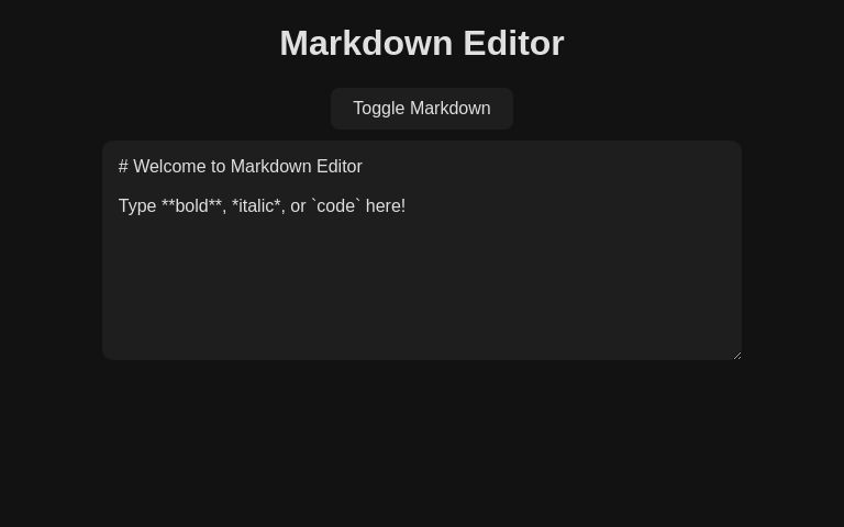 Markdown Editor ― Perchance Generator