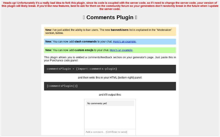 💬 Comments Plugin 💬