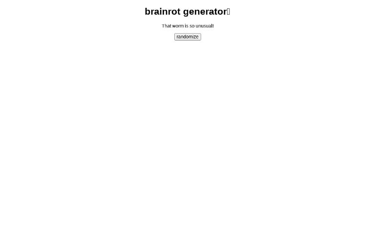brainrot generator🥐