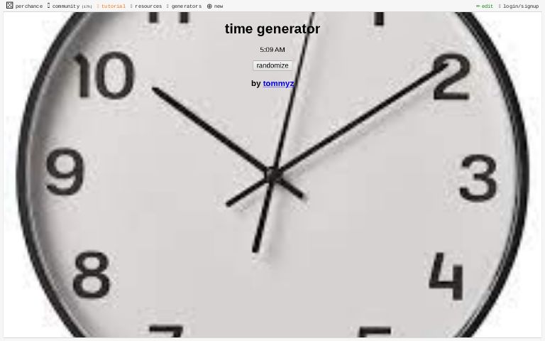 time generator
