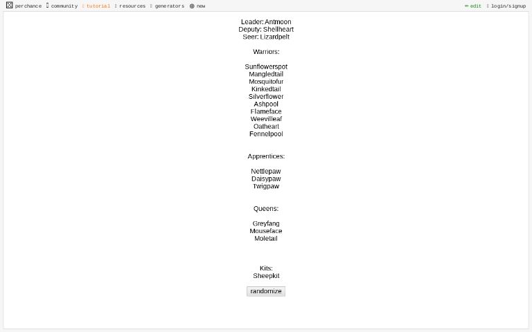 Traditional Warriors Name Generator