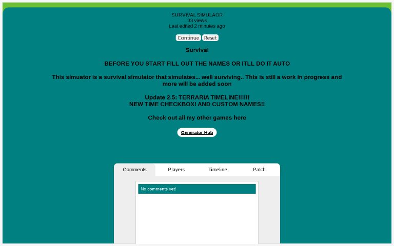 Traffic Life ― Perchance Generator