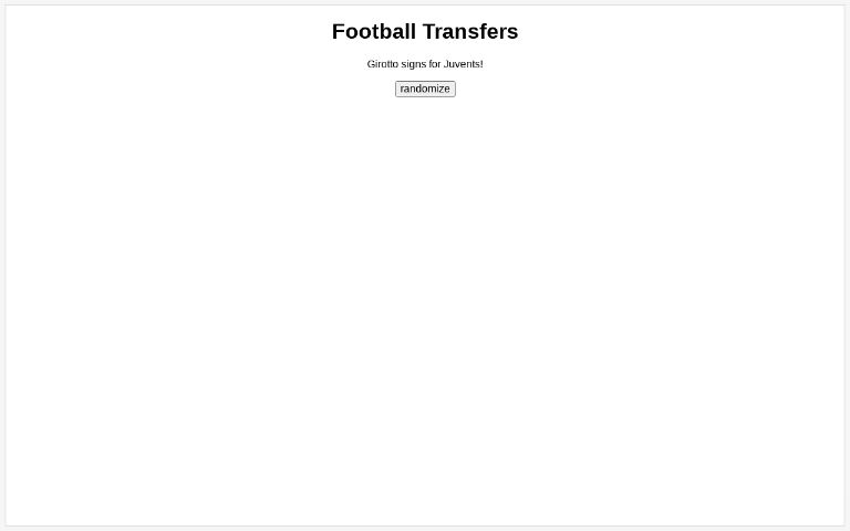 Football Transfers ― Perchance Generator