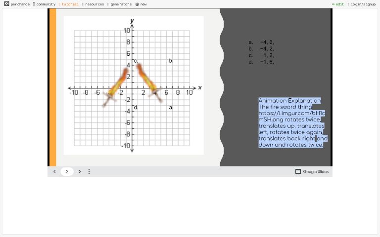 Transformation Animation ― Perchance Generator
