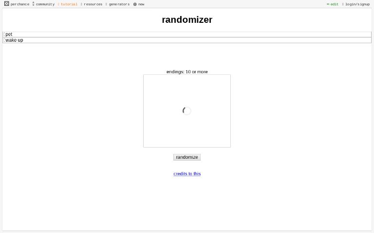 randomizer ― Perchance Generator