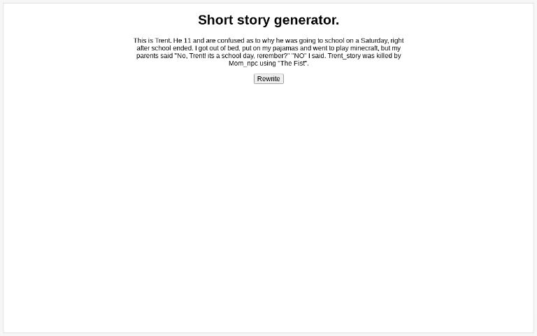 Short story generator.
