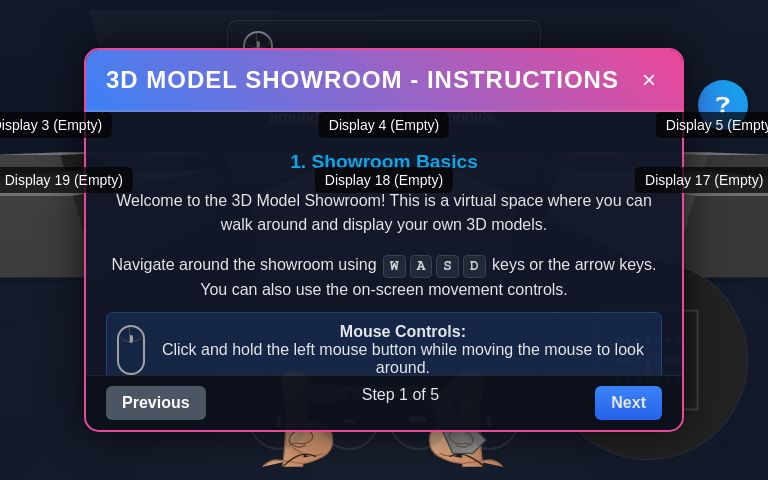 3D Model Showroom - Instructions ― Perchance Generator