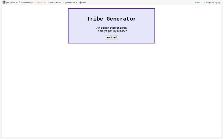 Tribe Generator