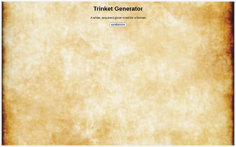 Trinket Generator