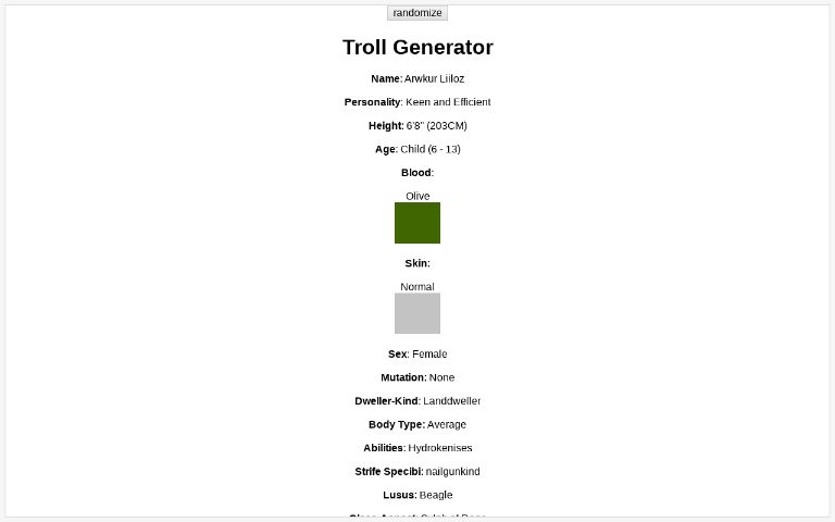 Troll Generator