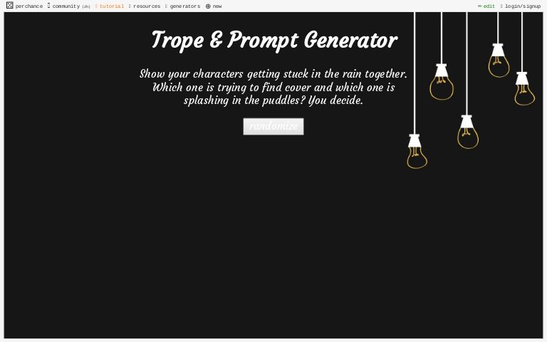 Trope & Prompt Generator