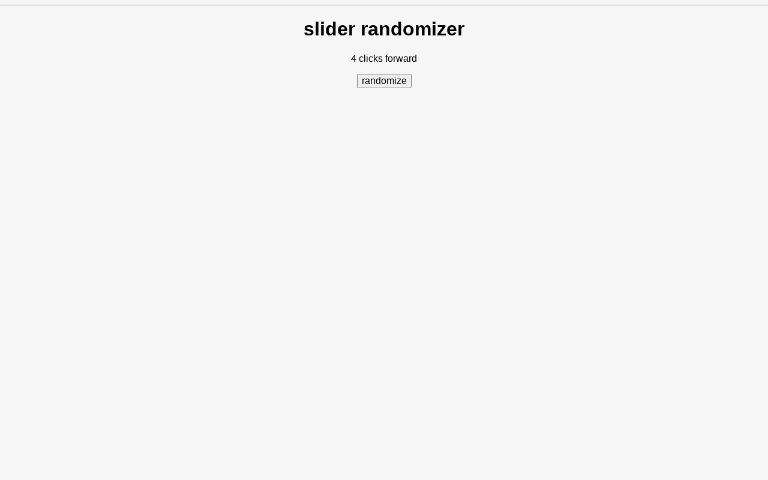 slider randomizer ― Perchance Generator