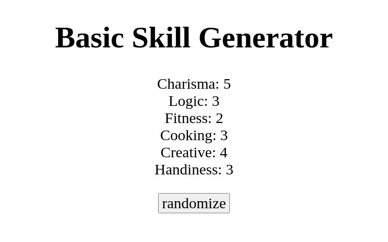 Basic Skill Generator