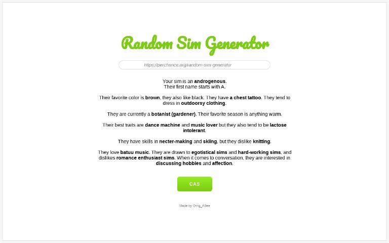 Random Sim Generator