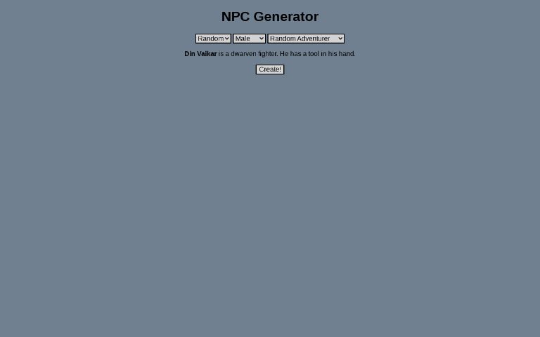 NPC Generator