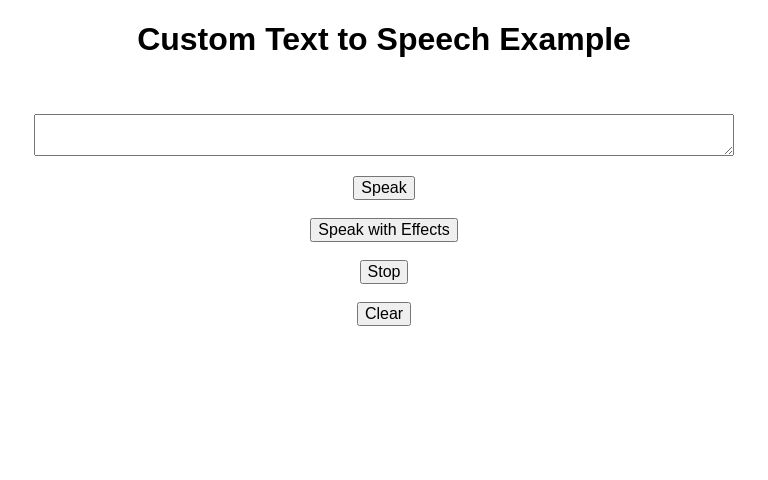 Custom Text to Speech Example ― Perchance Generator