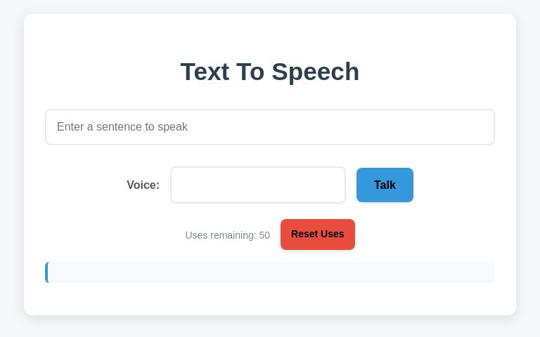 Text To Speech ― Perchance Generator
