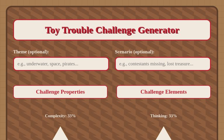 Toy Trouble Challenge Generator