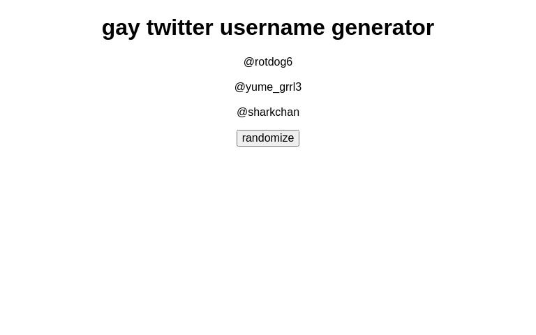 lgbt twitter username generator