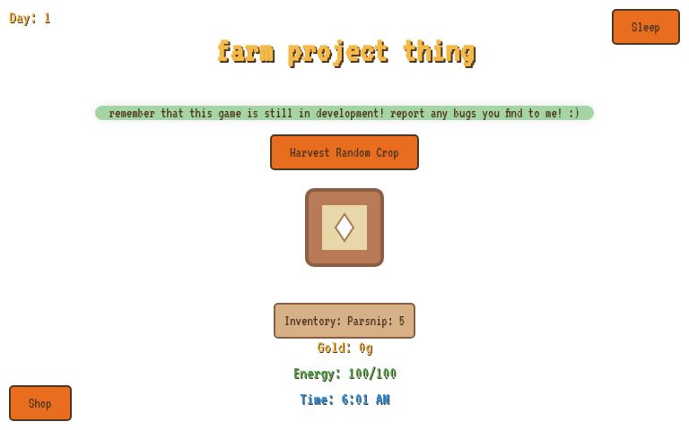 farm project thing ― Perchance Generator