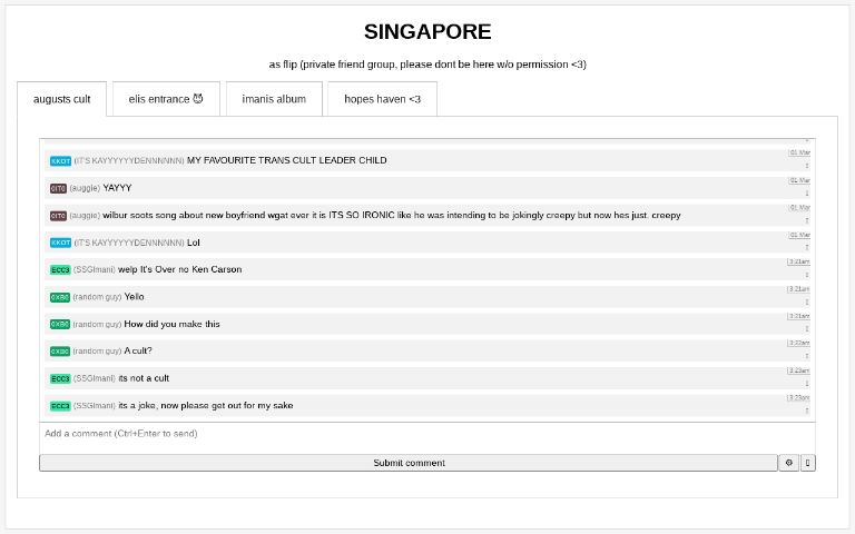 SINGAPORE ― Perchance Generator