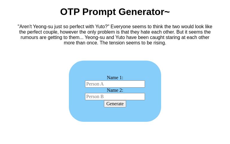 OTP Prompt Generator~