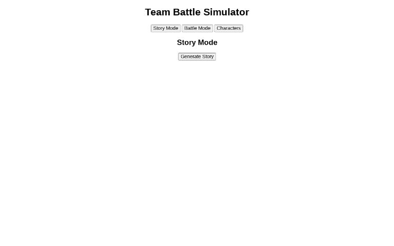 Team Battle Simulator ― Perchance Generator