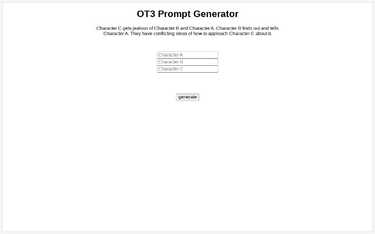 OT3 Prompt Generator