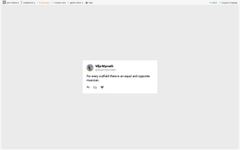 Random Tweet ― Perchance Generator