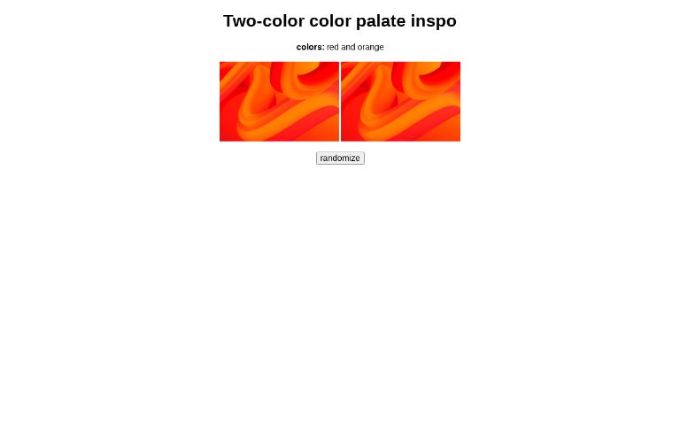 Two-color color palate inspo ― Perchance Generator