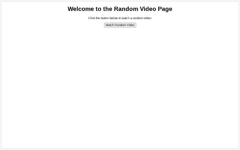 Welcome to the Random Video Page ― Perchance Generator