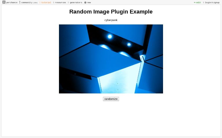 Random Image Plugin Example