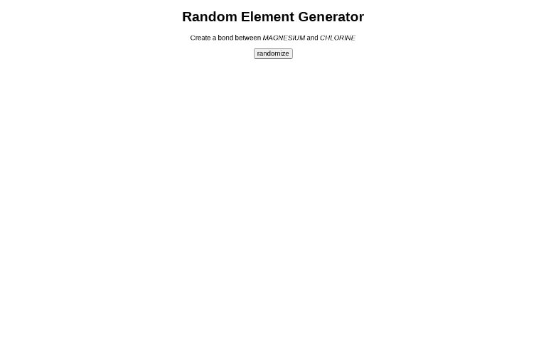 Random Element Generator