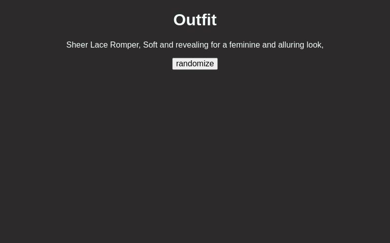 Outfit ― Perchance Generator