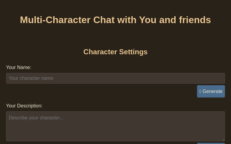 Multi-Character Chat with fkjf and friends