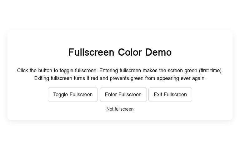 Fullscreen Color Demo ― Perchance Generator