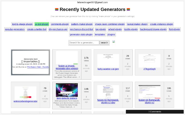 Recently Updated Generators